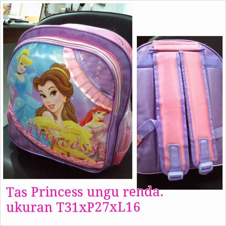 TAS RANSEL ANAK TK PRINCESS UNGU RENDA | Abee's Kiosk: TAS RANSEL ANAK ...