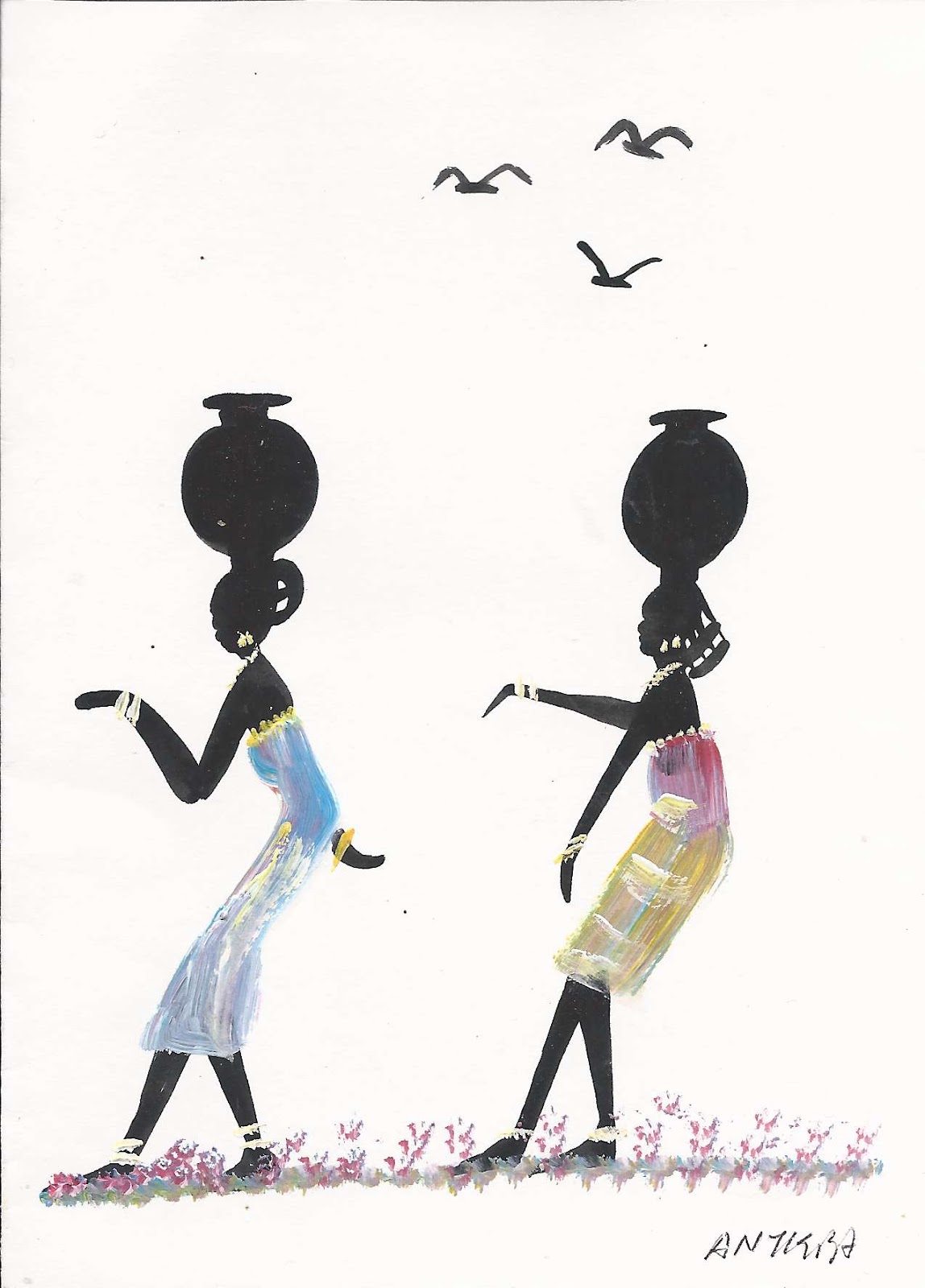 A Journey of Postcards: A piece of art from Togo