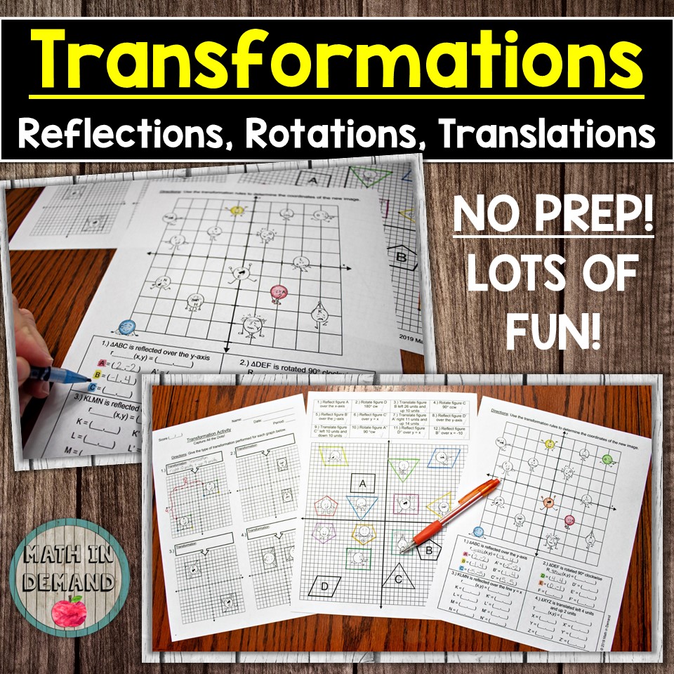 Math in Demand: Transformations Activity (Capture the Dots) Reflections ...