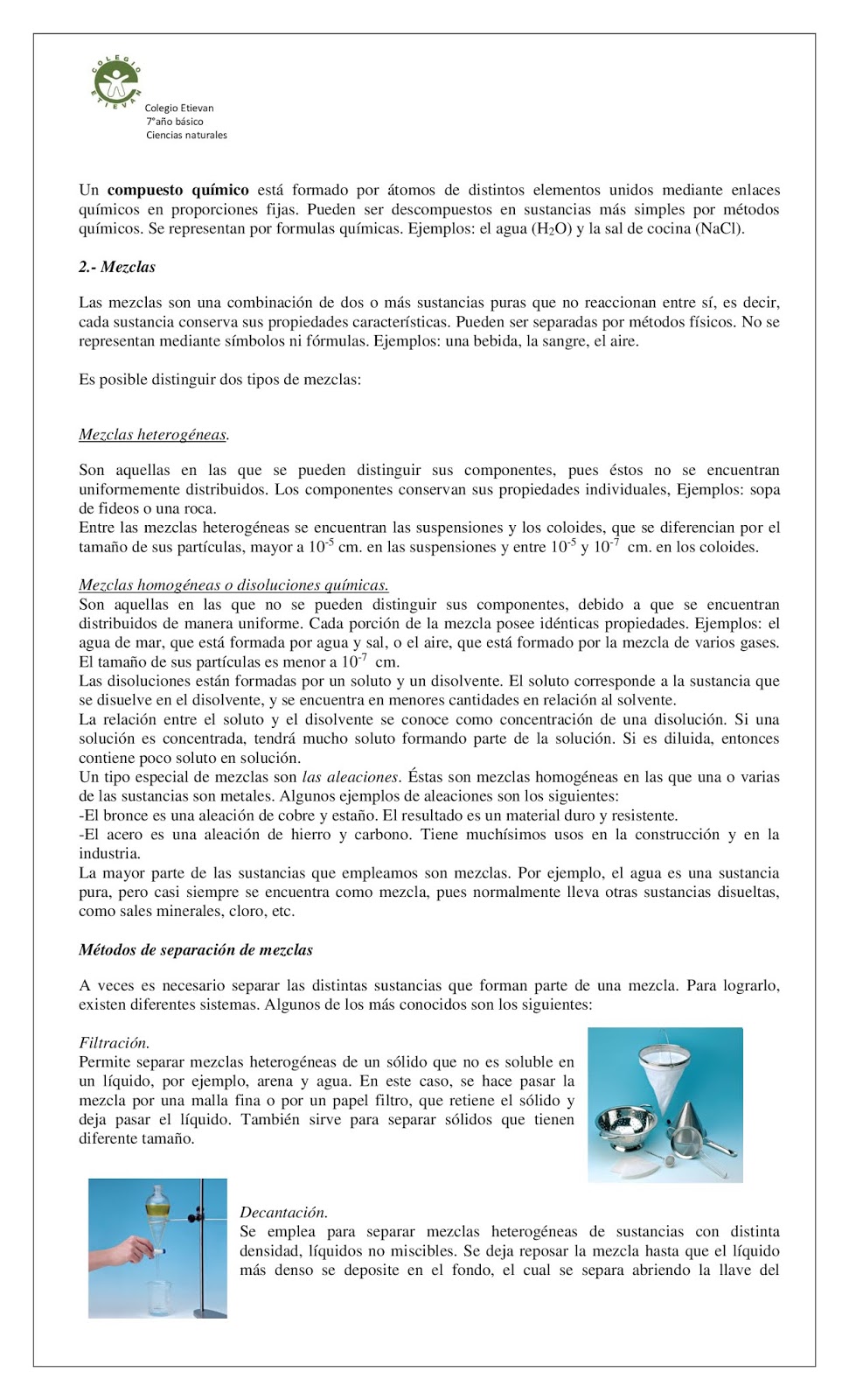 Ciencias Naturales 7° año