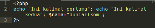 PHP : Aturan Dasar Penulisan Kode PHP - VIVINRAHAYU