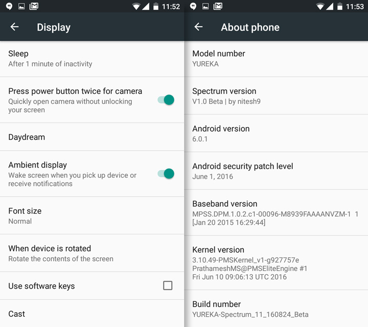 [ROM] OPPO Project Spectrum for Yureka and Yureka PLUS [Android 6.0 ...