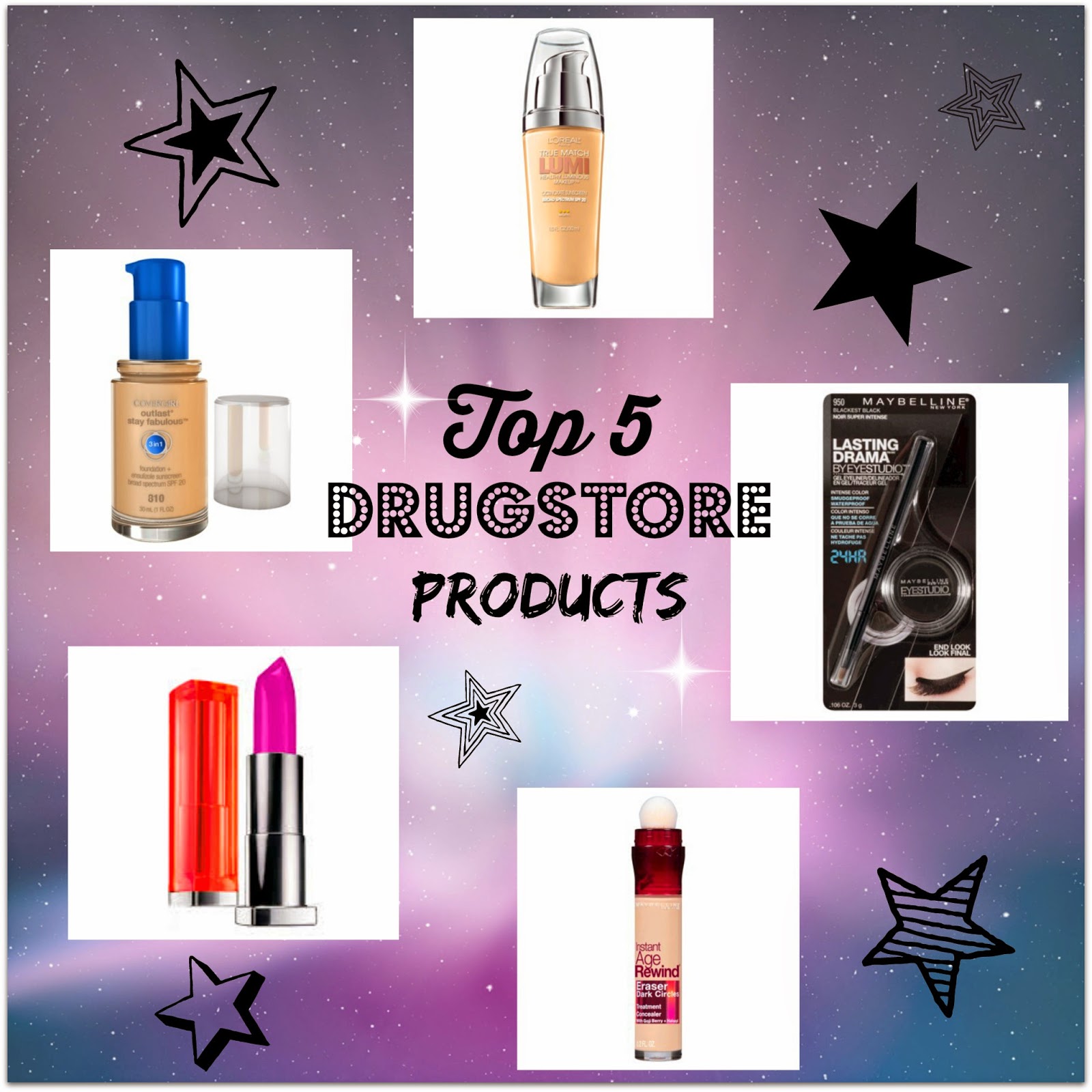 Makeup Excellence: Top 5 Drugstore Products