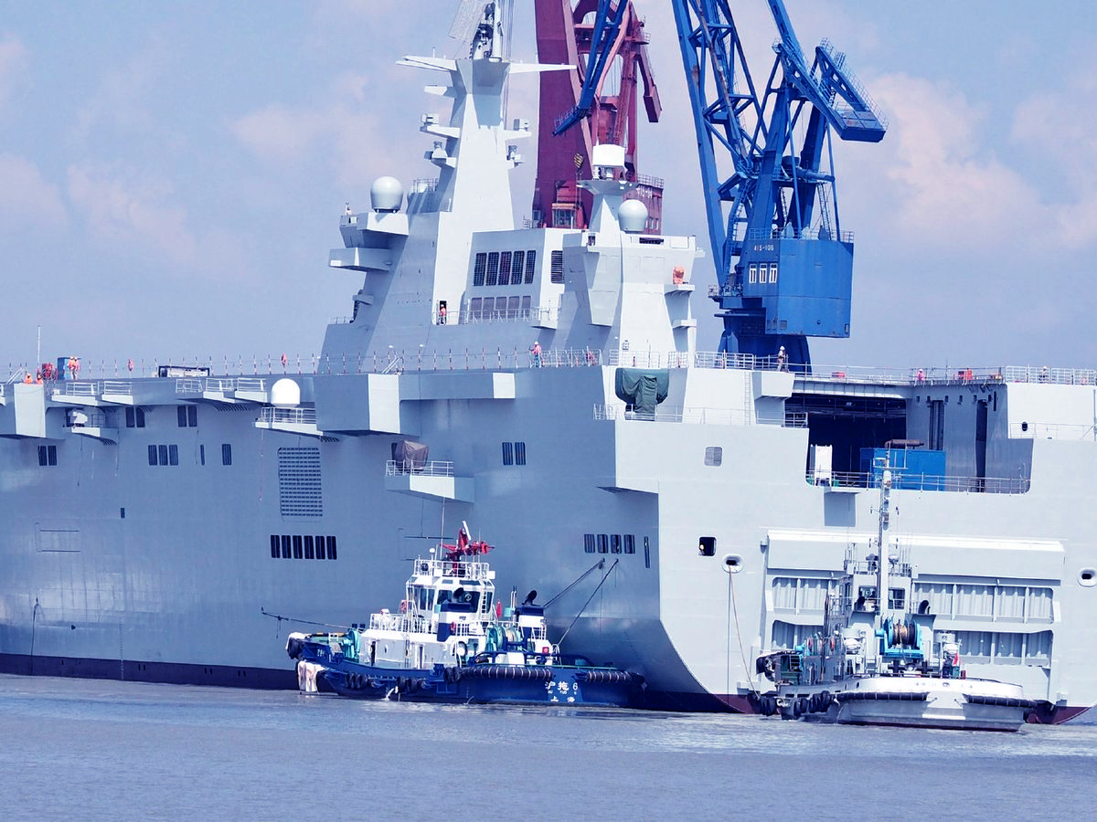 TRISHUL: PLA Navy's First Type 075 LHD Launched