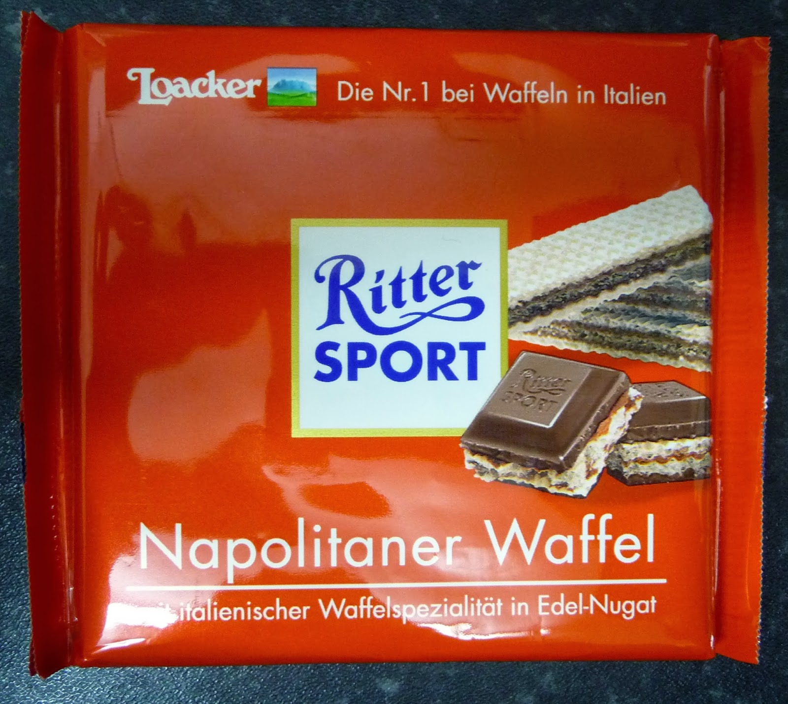 Something to look forward to: Ritter Sport Napolitaner Waffel