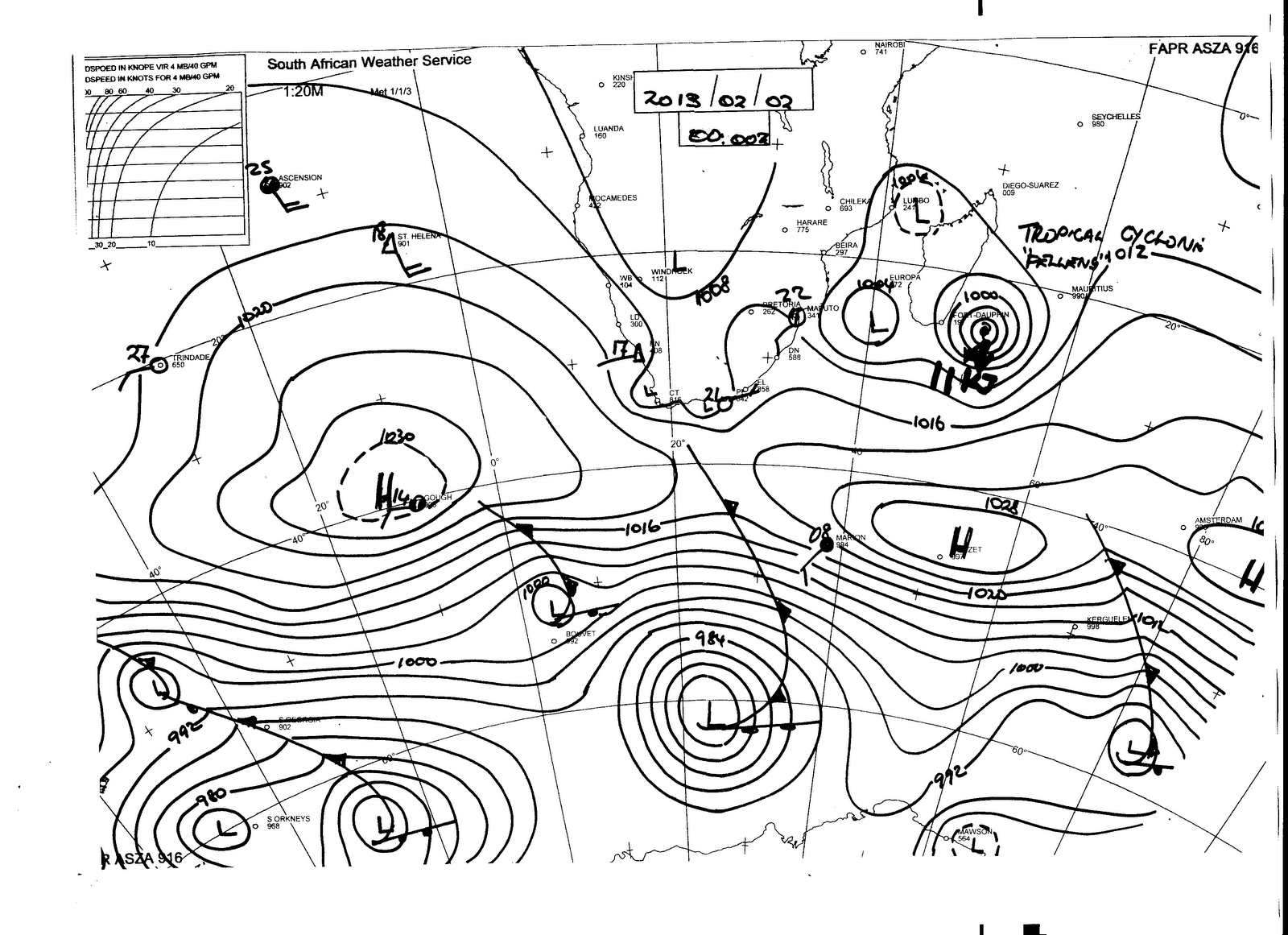 SA Weather and Disaster Observation Service: SA Sea Level Synoptic ...