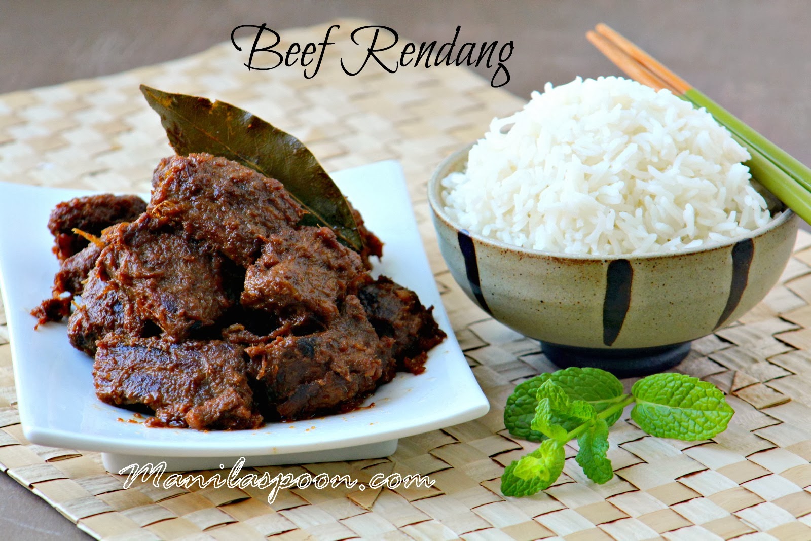 Beef Rendang - Manila Spoon