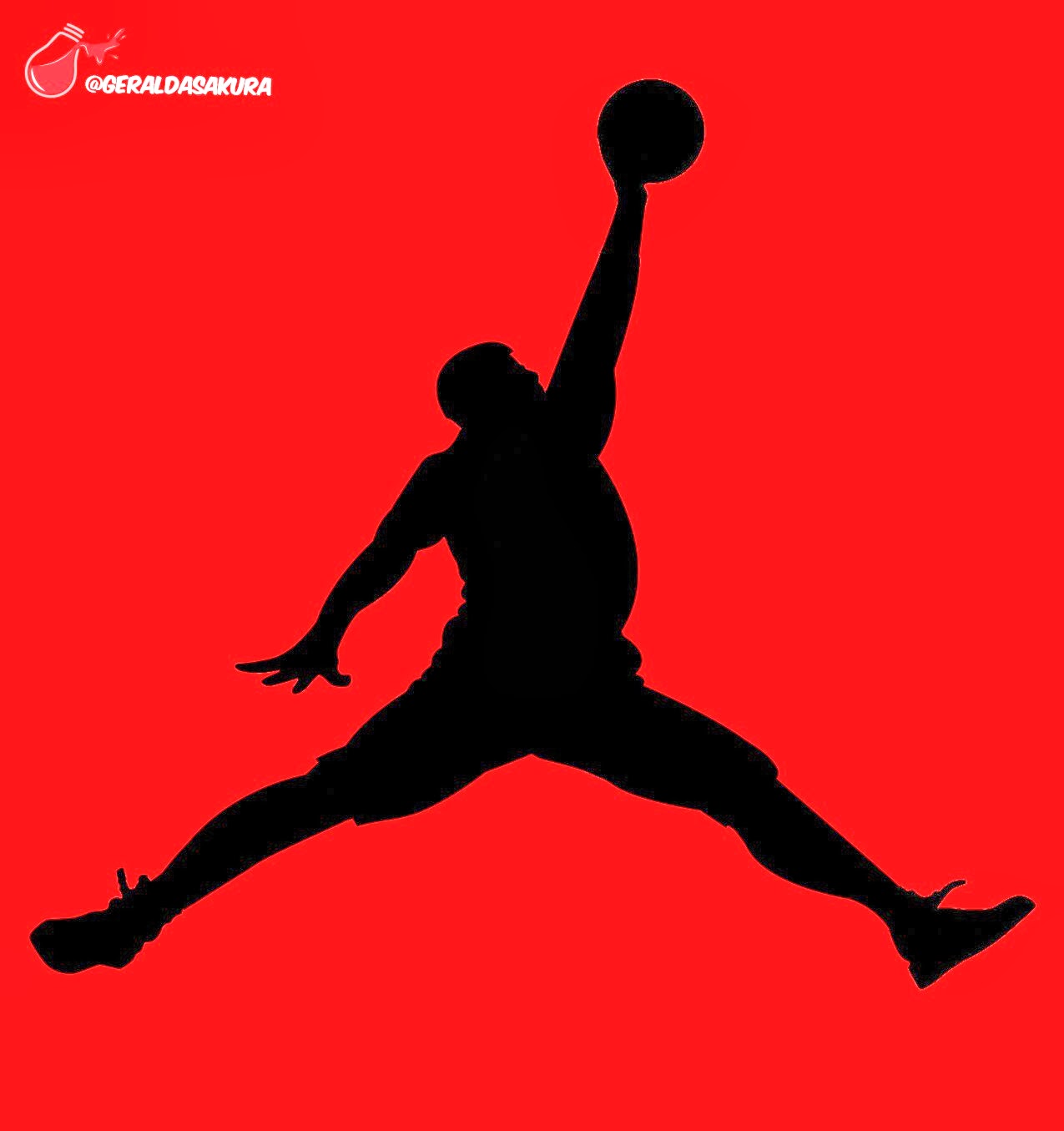 Mico Halili: PBA Fan Art - The Extra Rice Jumpman Logo. GRAPHICS: