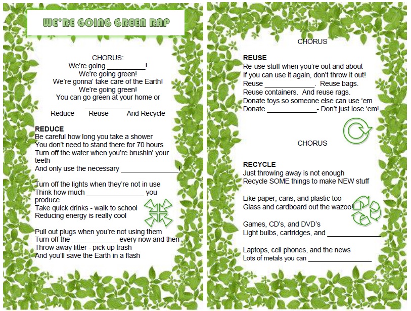 Inglés Cisneros: WE'RE GOING GREEN!!!!!