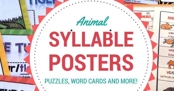 A Teacher's Idea: Syllable Rules Posters and a Freebie