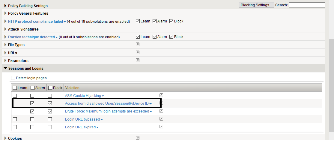 Session Tracking in F5 ASM ~ Network & Security Consultant