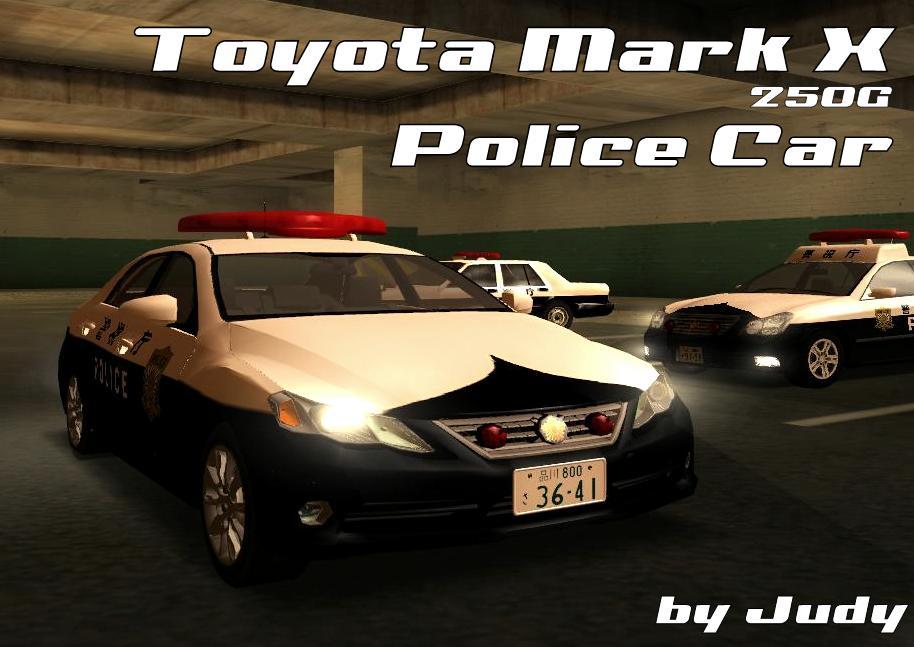 Judy`s San Andreas: Toyota Mark X Police Car [X130] (Release)