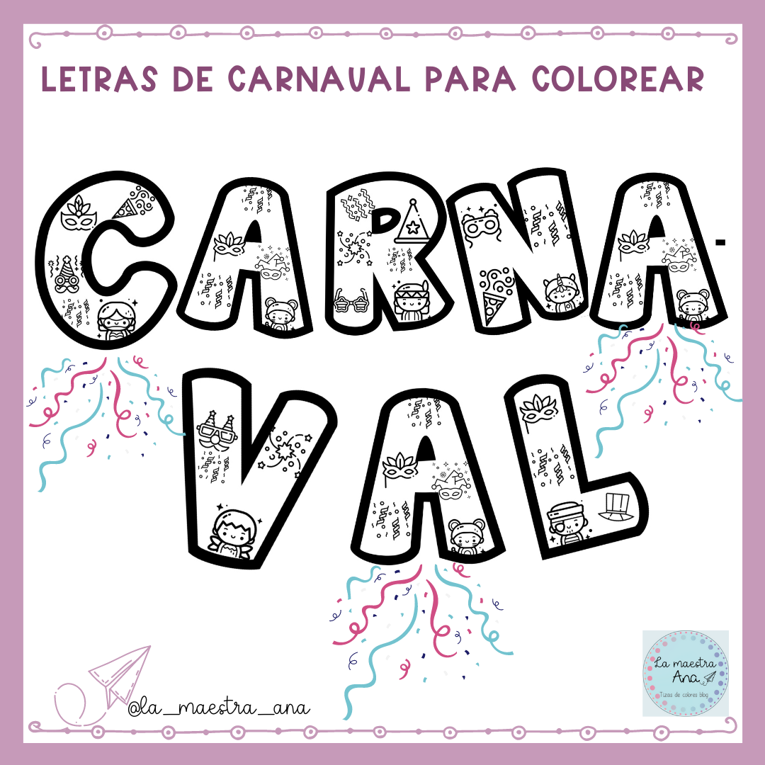 Tizas de colores: LETRAS DE CARNAVAL