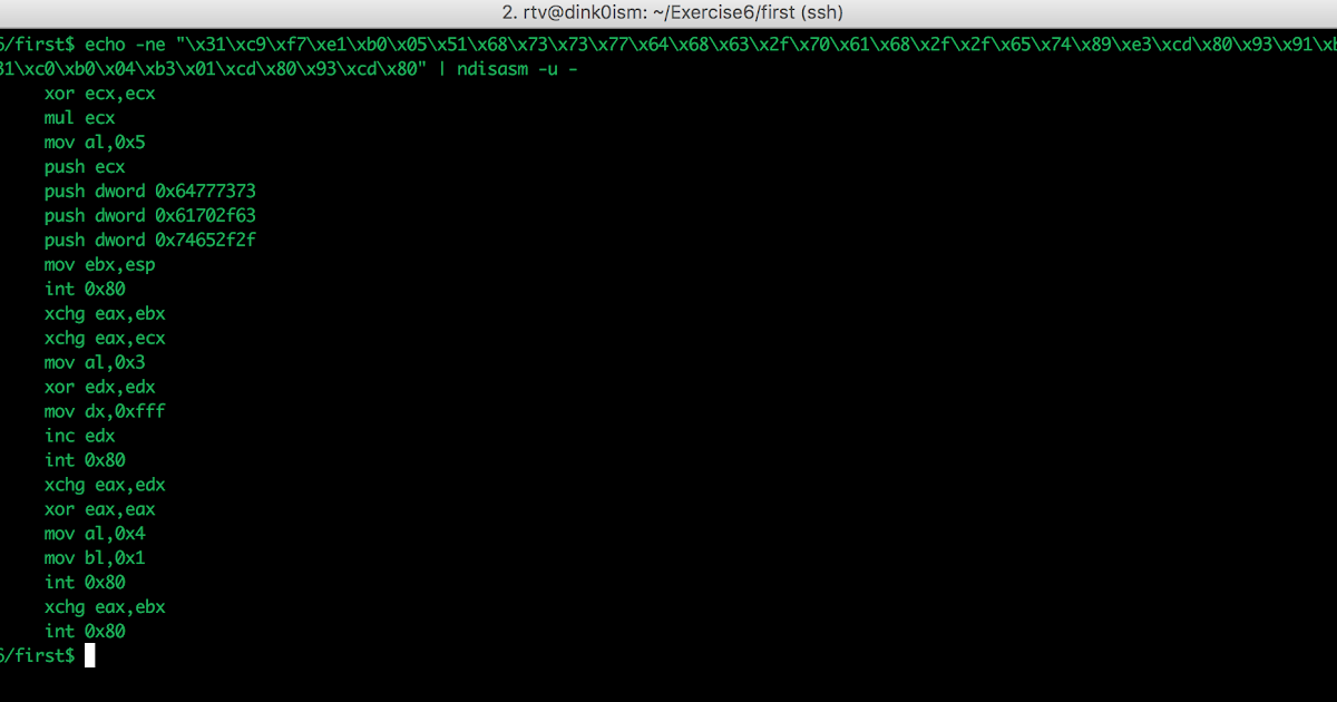In the name of Dinkan: SLAE Assignment 6 - Polymorphic Shellcodes