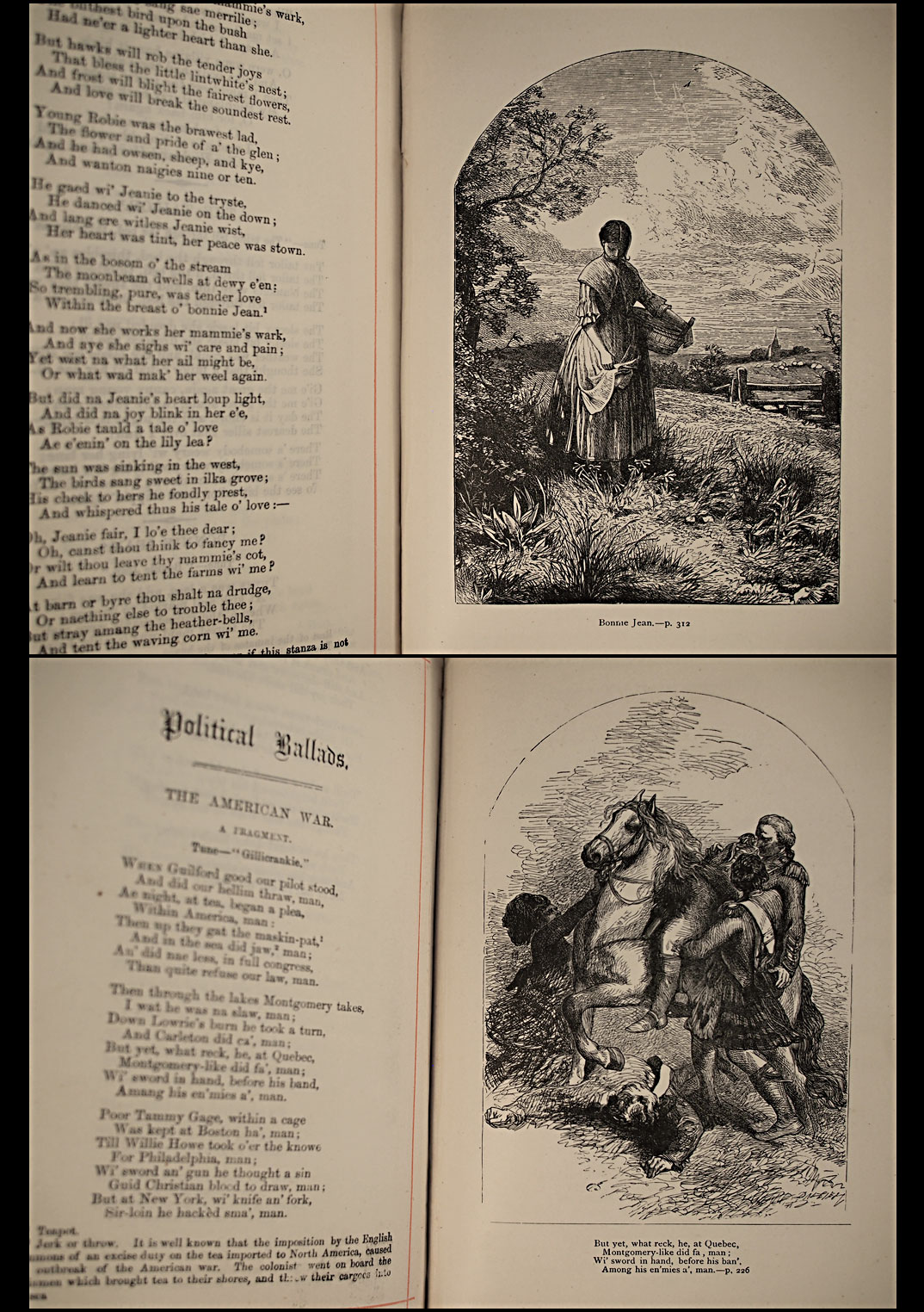 IsFive Antiquarian Books: CA. 1885 POETICAL WORKS OF ROBERT BURNS ...