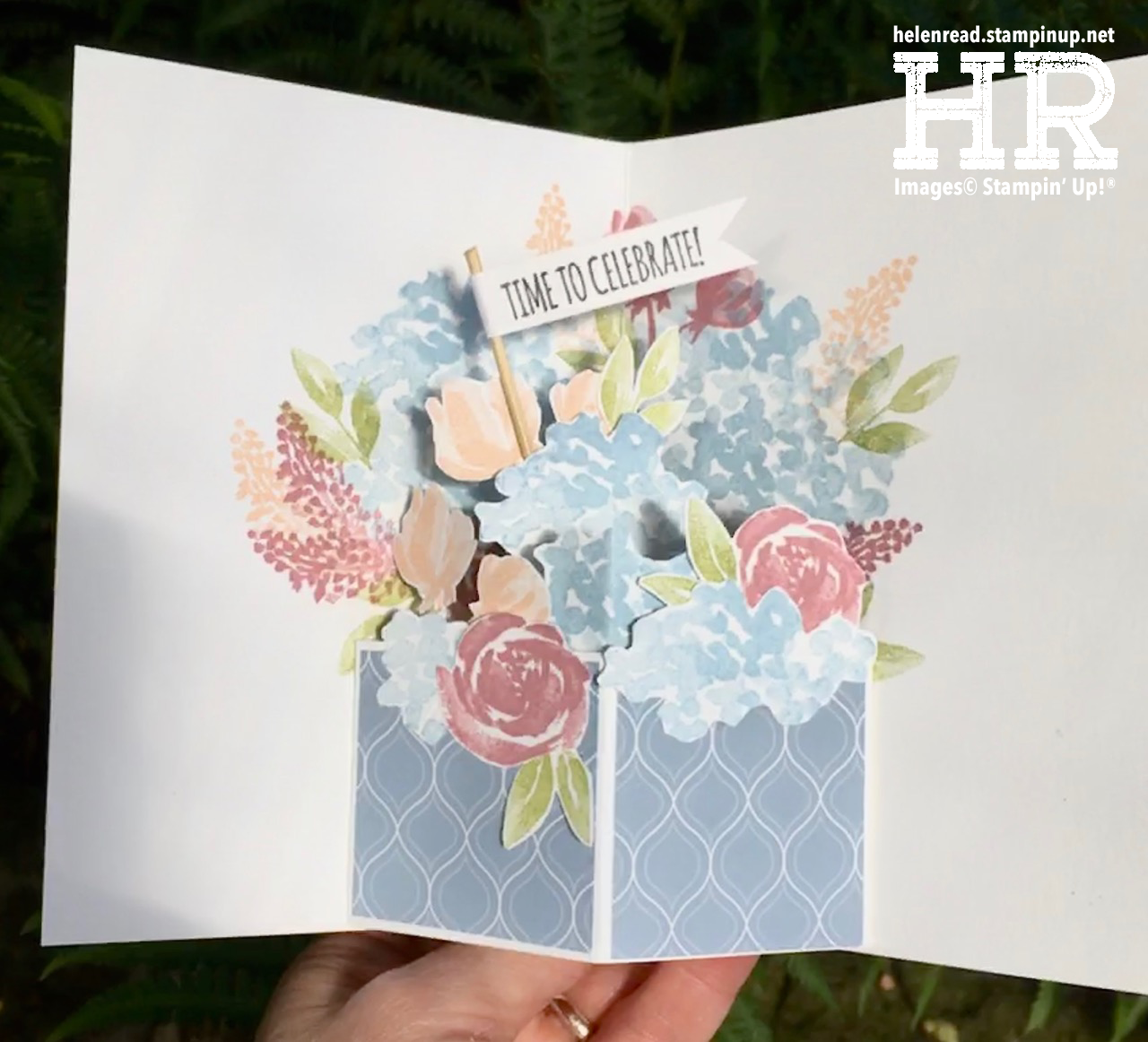 All Things Stampy: "Wow" card - Beautiful Friendship floral pop-up card