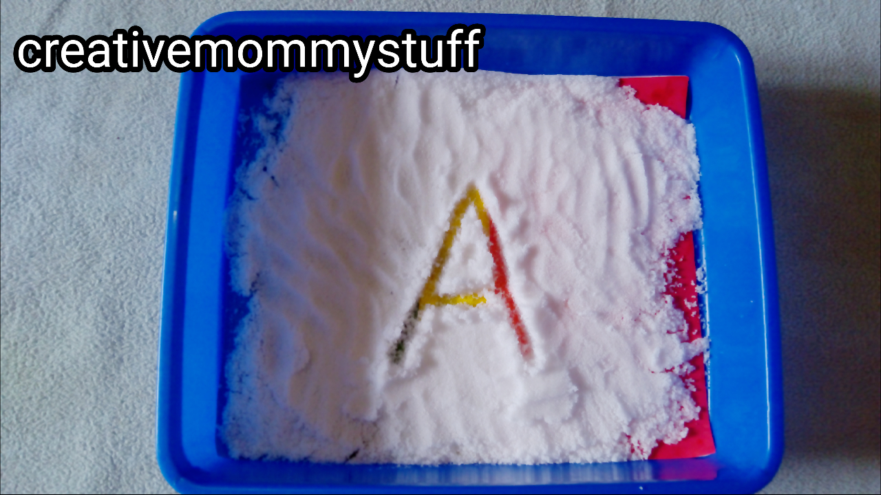 Creative Mommy Stuff: Rainbow Salt tray - Pre-writing activity for ...