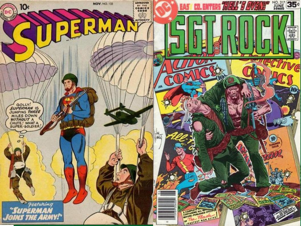 Dave's Comic Heroes Blog: Superman Joins Sgt. Rock's Easy Company