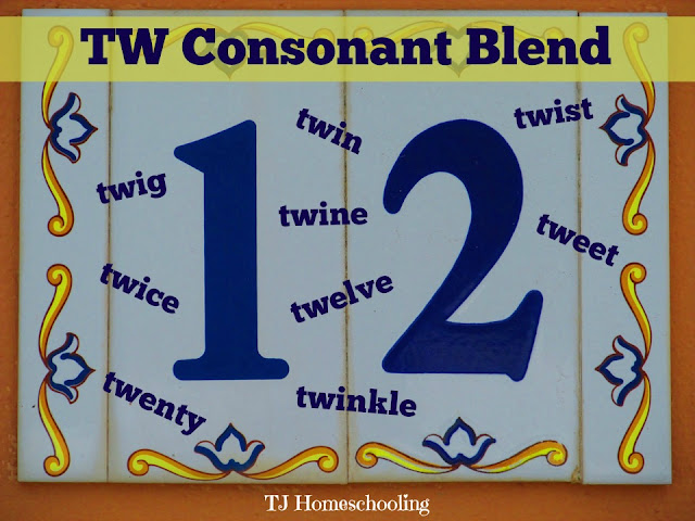 Beginning Consonant Blend: TW | TJ Homeschooling