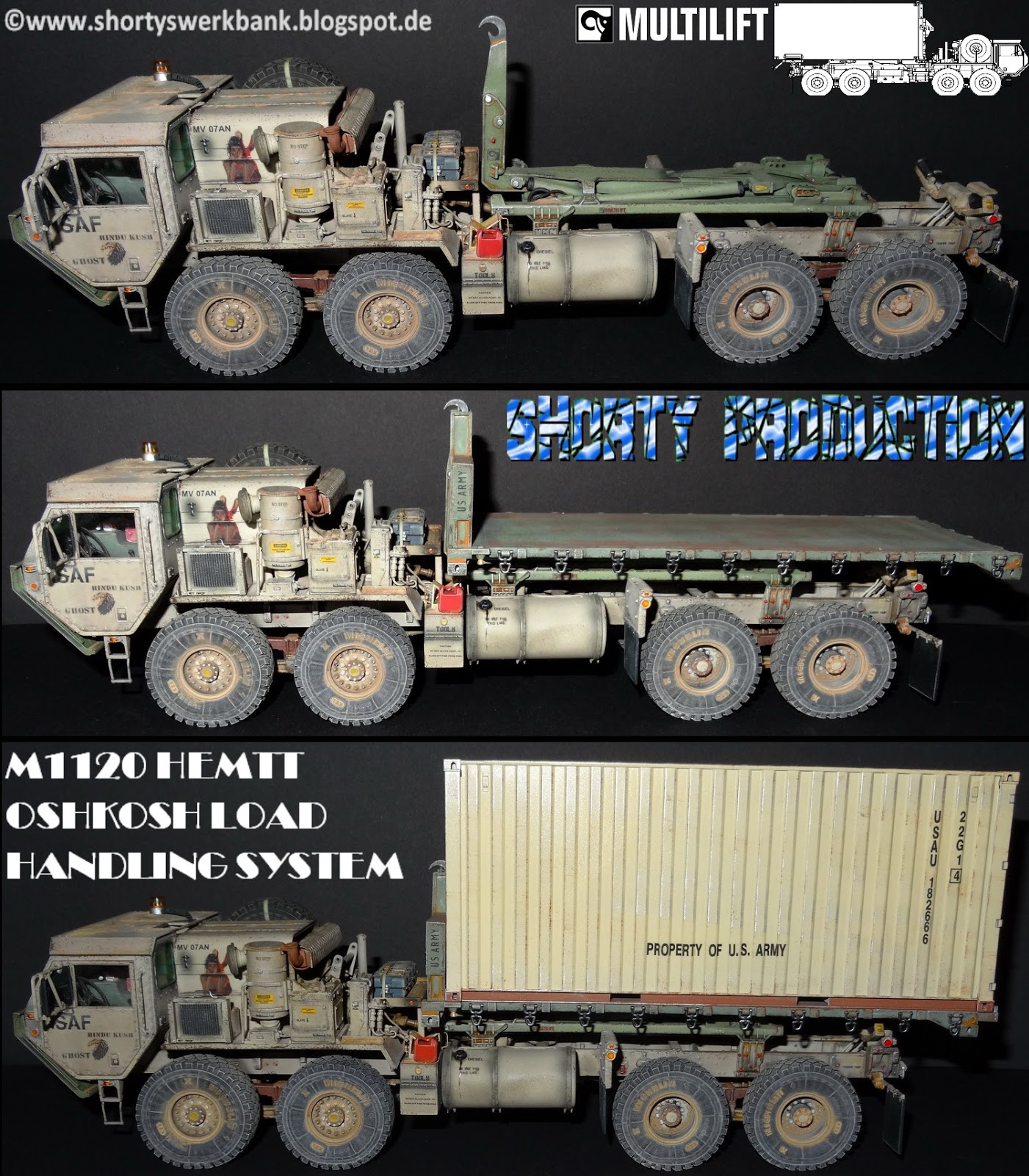 Shorty-Production: M1120 HEMTT OSHKOSH LOAD HANDLING SYSTEM TRUCK