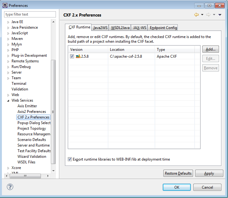 Advanced Java Javascript Middleware And Backend Examples Jax Ws Web Service Using Cxf