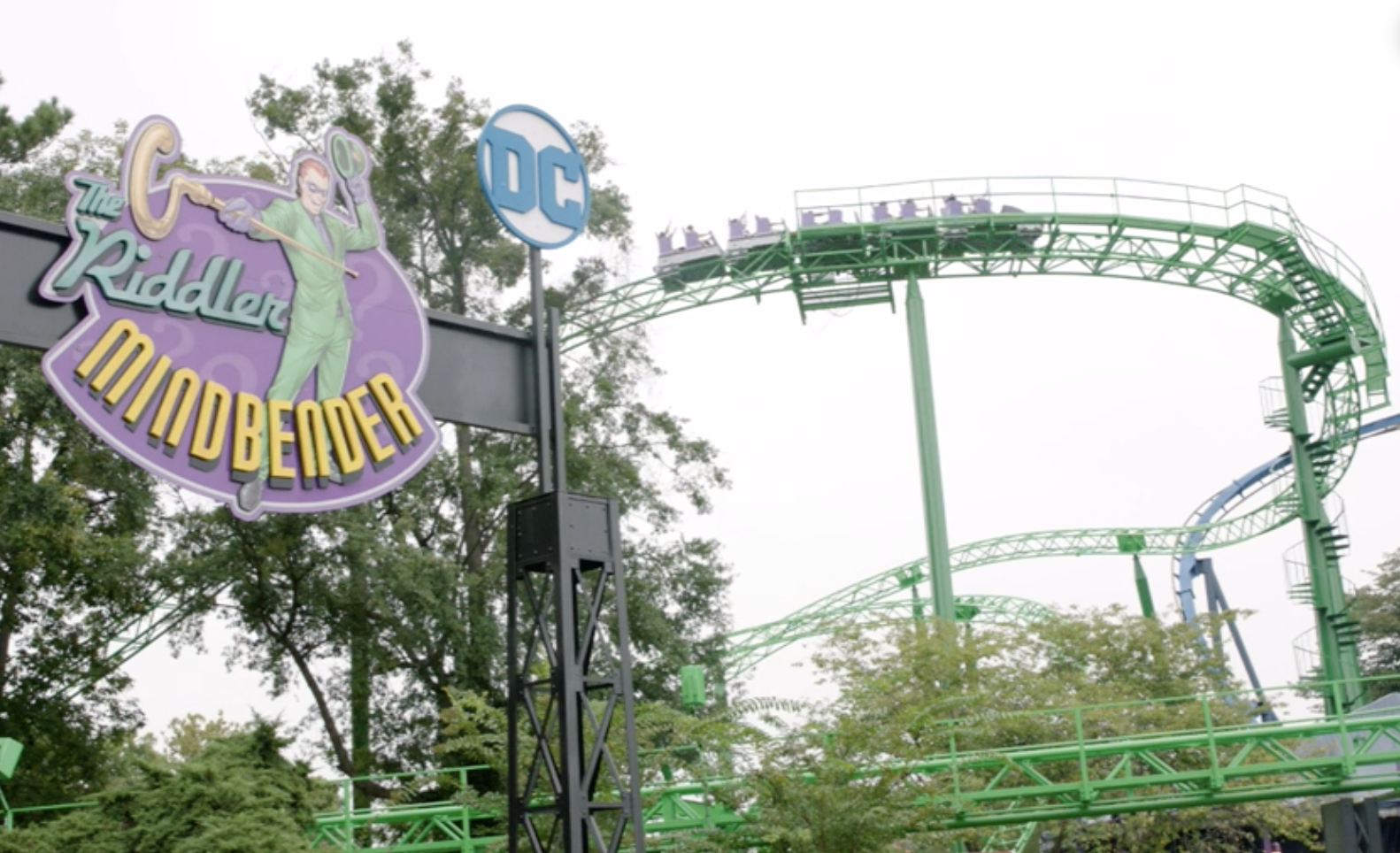NewsPlusNotes: The Riddler Mindbender Reopens at Six Flags Over Georgia
