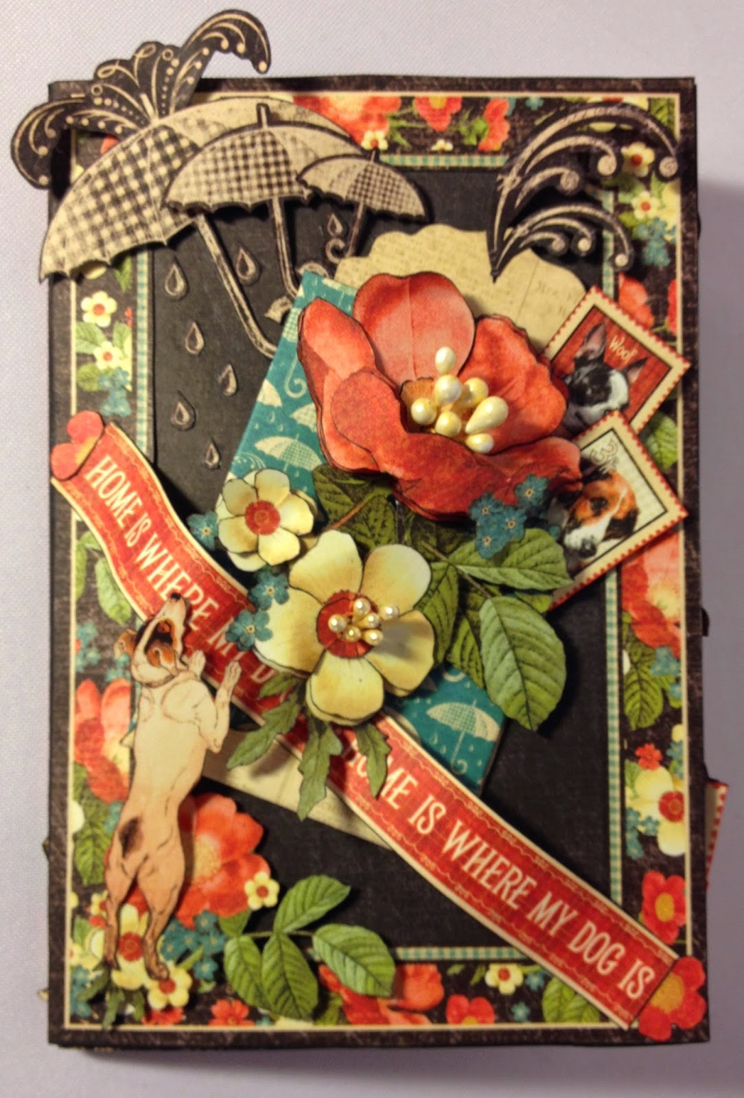 Graphic 45 Raining Cats & Dogs Dimensional Scene Card | annes ...