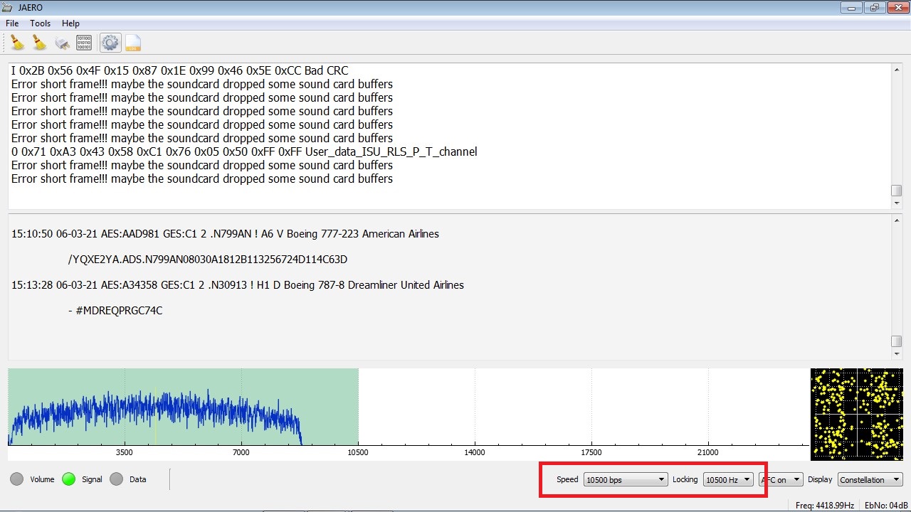 Inmarsat decoding STD-C EGC Messages - ACARS - ADSB - Jaero - Planeplotter