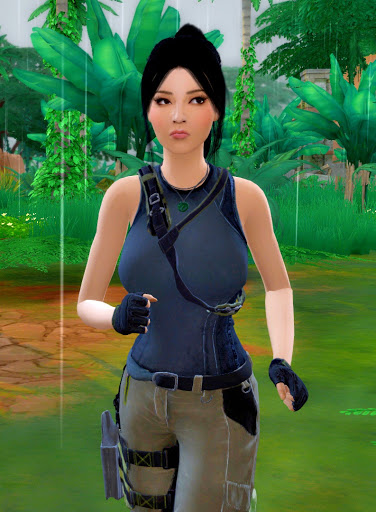 Sims 4 CAS: Lara Croft (Shadow of the Tomb Raider) - Imagination Sims 4 CAS