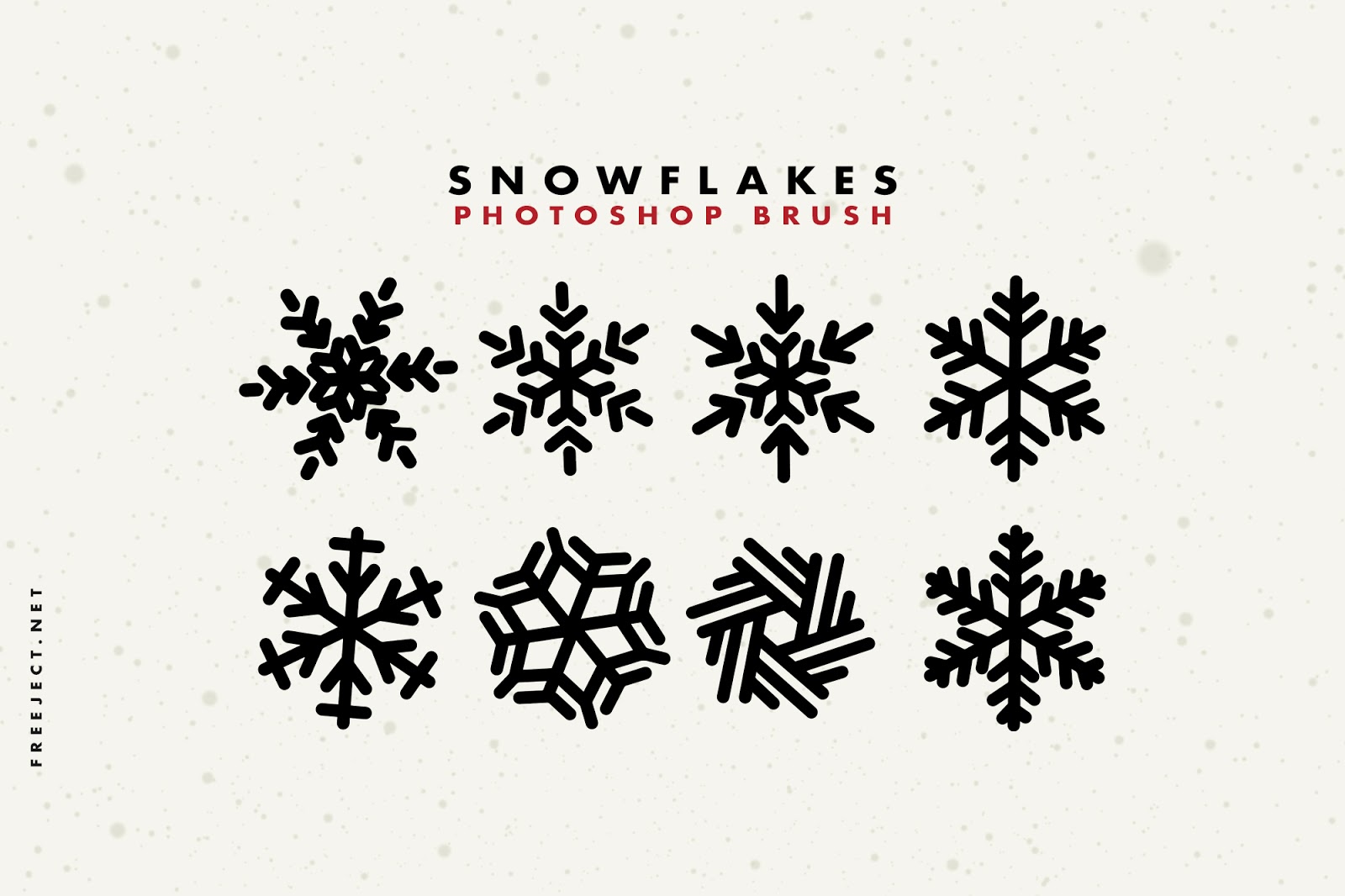Free Download Snowflakes Photoshop Brush DEMO - ABR File