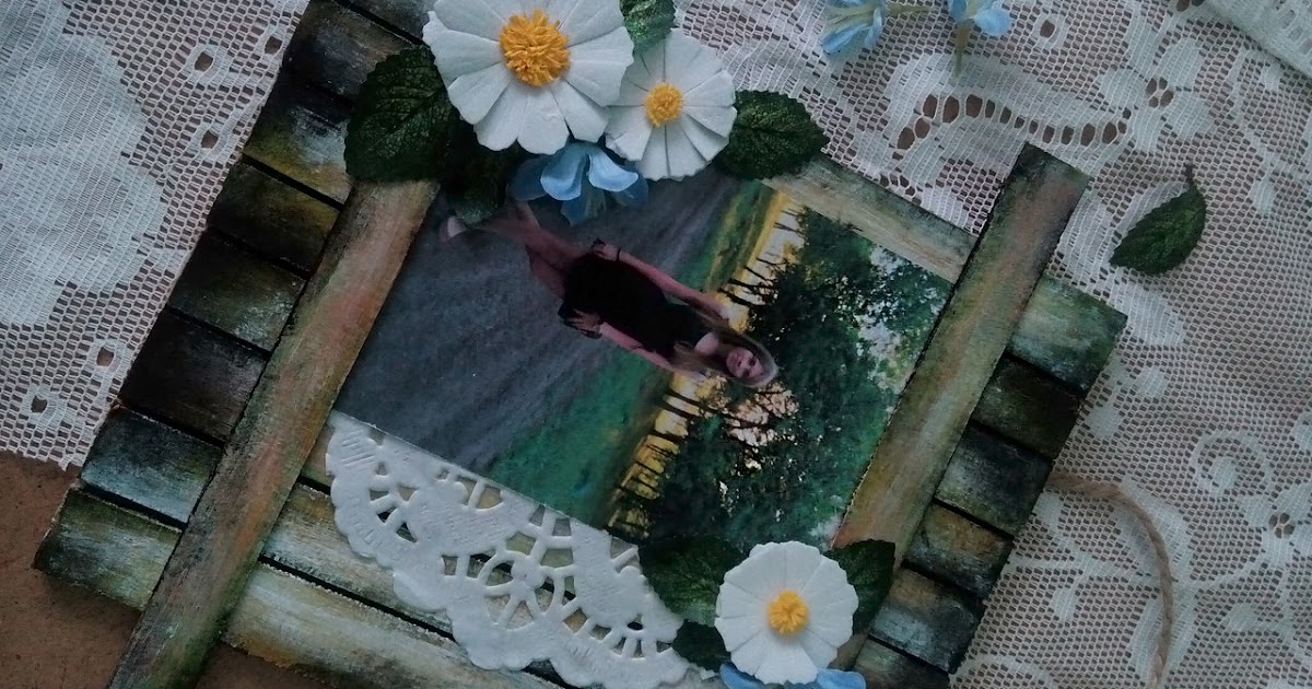 скрапбукинг♥: "Деревенский забор". Панно для фото♥