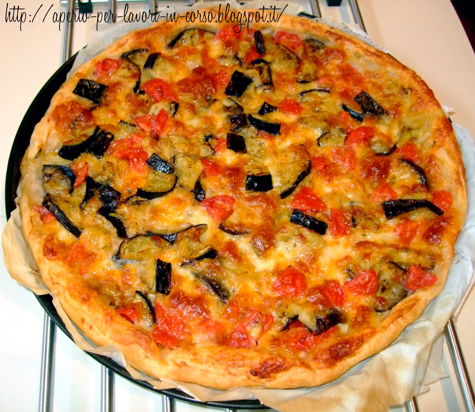 Il blog di Laura: Pizza mediterranea alle melanzane