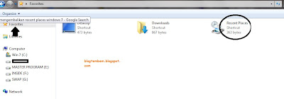 Cara Mengembalikan Recent Places Windows 7 | Blog Sharing