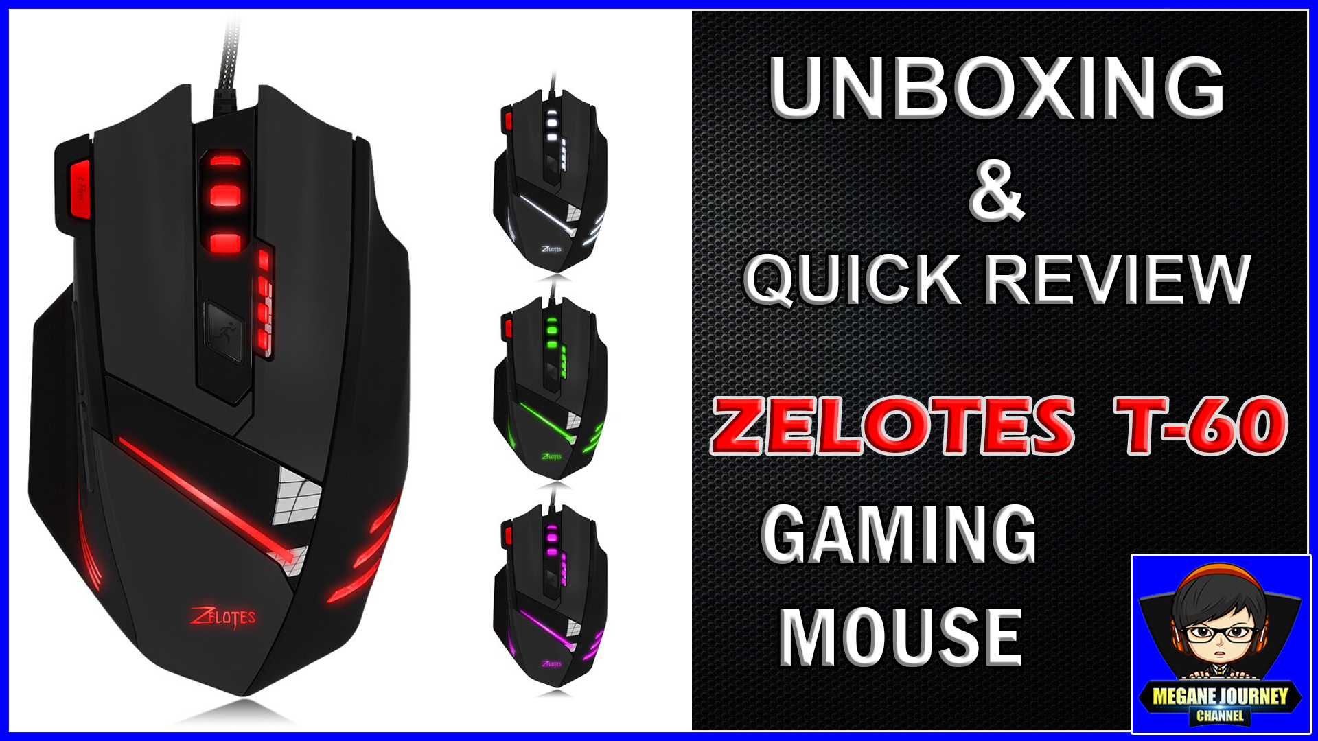 Zelotes T-60 RGB Gaming Mouse {Unboxing & Quick Review) - Megane Journey