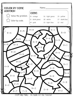 An Apple For The Teacher: Veterans Day Color By Number