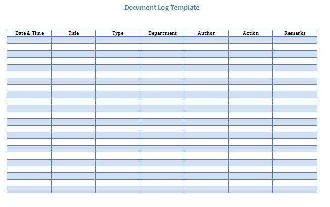 Document Tracking Spreadsheet - Collage Template