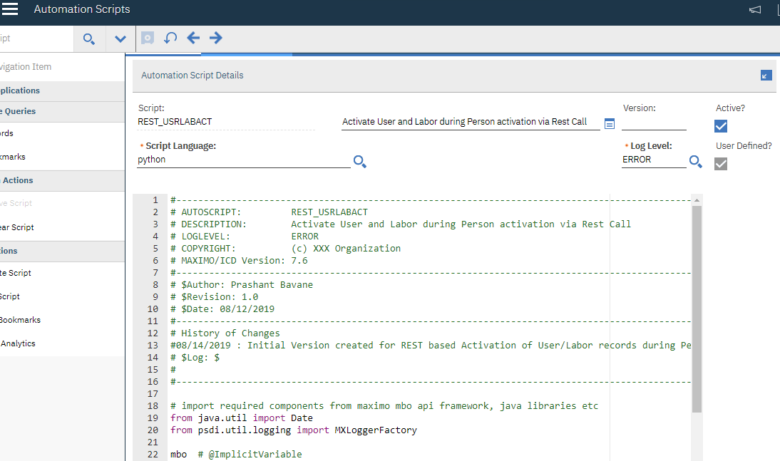 Updated By Another User In Maximo