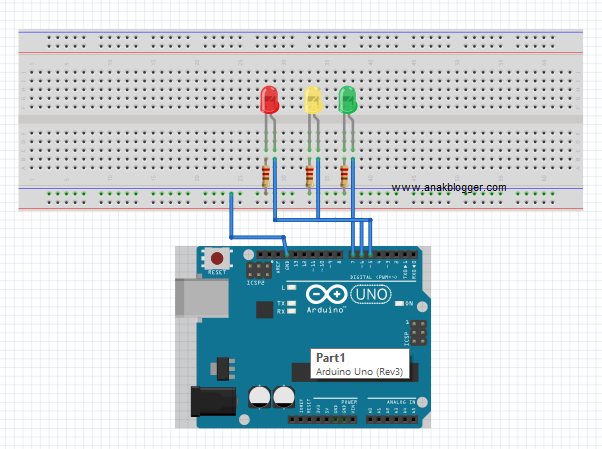[Tutorial Arduino] Membuat Lampu Lalu Lintas Dengan Arduino ...