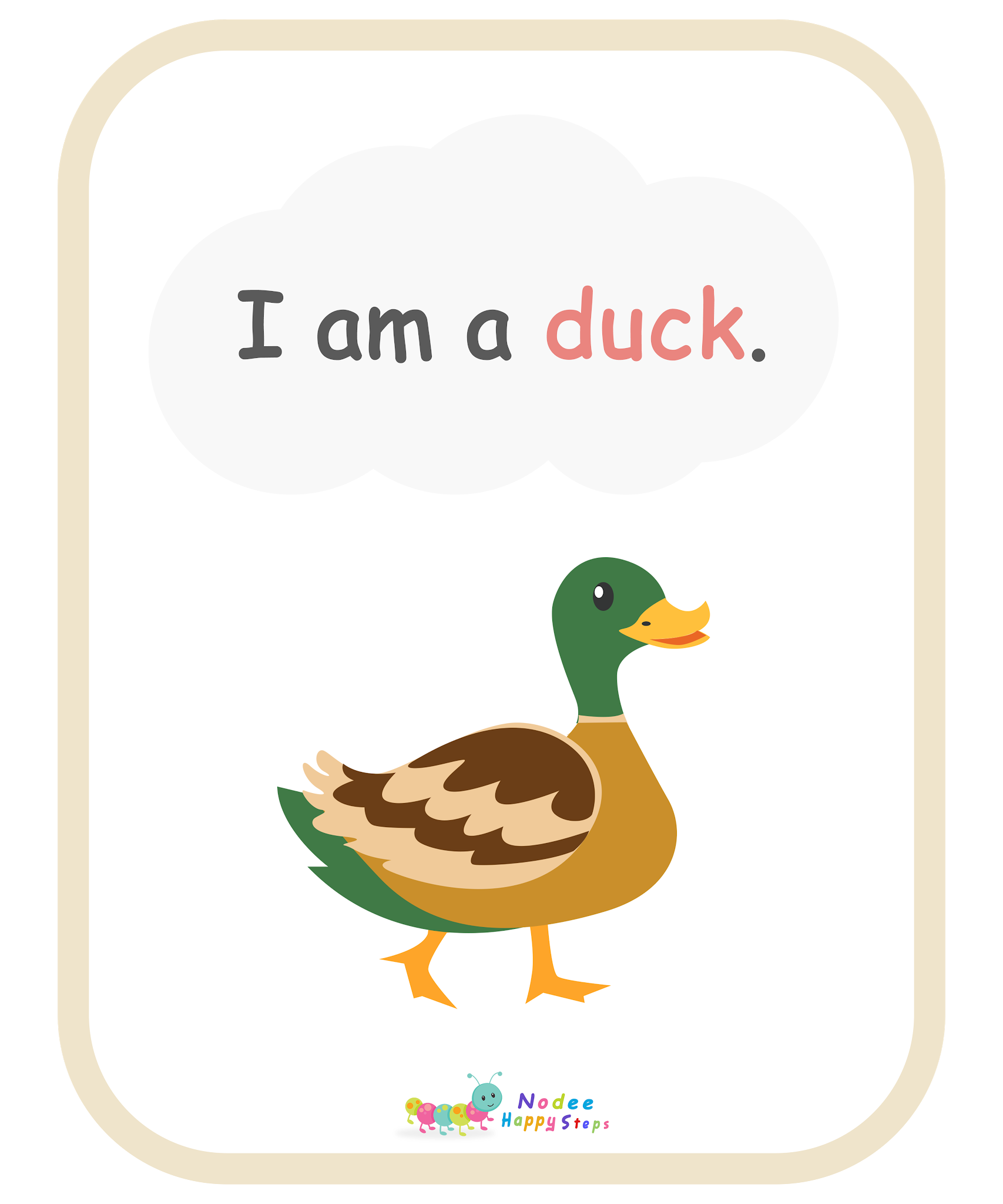 Guessing for Kids - Who am I? - I am a Duck