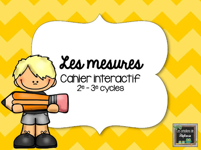 Les créations de Stéphanie: Les mesures - Cahier interactif