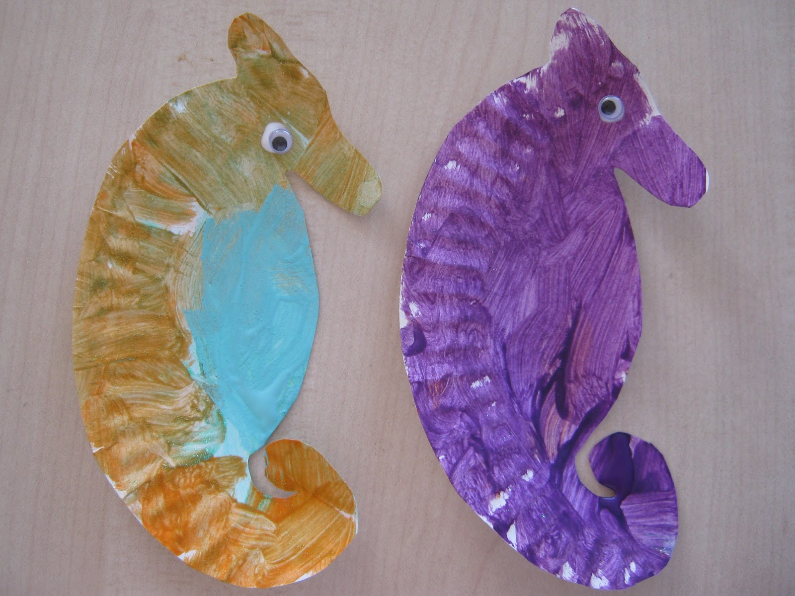 Brighter Beginnings: Paper Plate Seahorses
