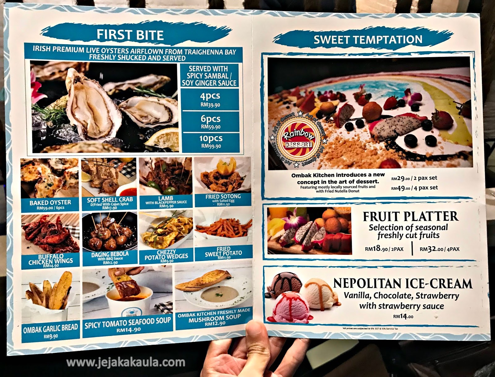 Hidangan Shell Out Paling Best Di Shah Alam - Ombak Kitchen | JEJAKAKAULA