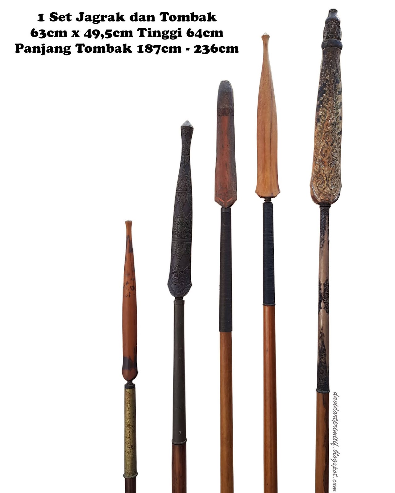 Art & Primitif: 1 Set Jagrak dan Tombak