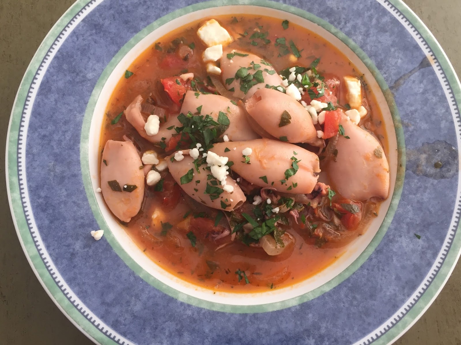 Al's Recipe Reviews: Greek Style Spicy Calamari (Kalamaria Kaftera)