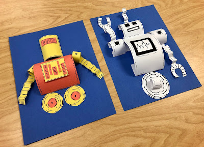 Art with Mr. Giannetto: 2nd Grade Robots