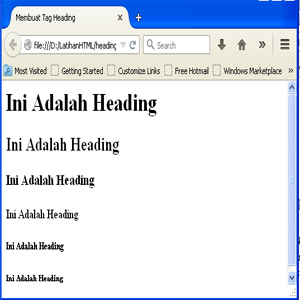 Cara Membuat Judul Dengan Tag Heading Pada HTML | Belajar Komputer ...