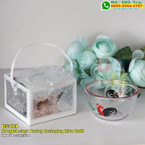 Mangkok Jago Bening Packaging Mika Motif | Souvenir Pernikahan
