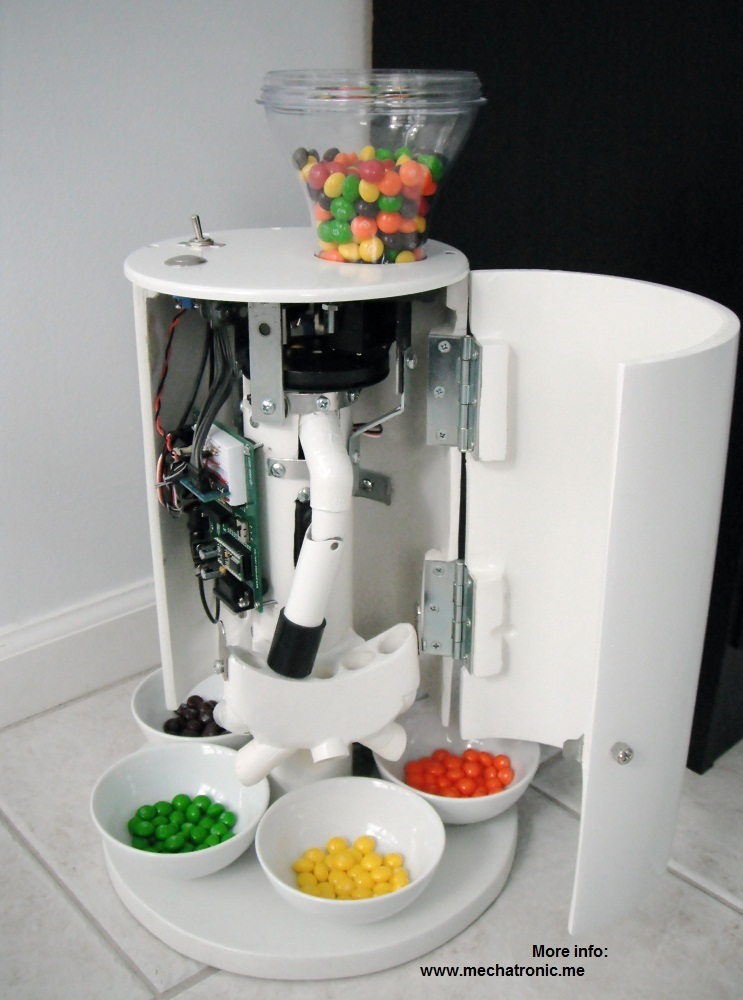 Automatic Sorting of Skittles or M&Ms by Colour - Mechatronics Engineering