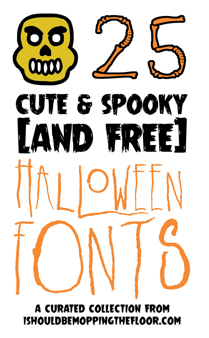 My Favorite Free Halloween Fonts | i should be mopping the floor