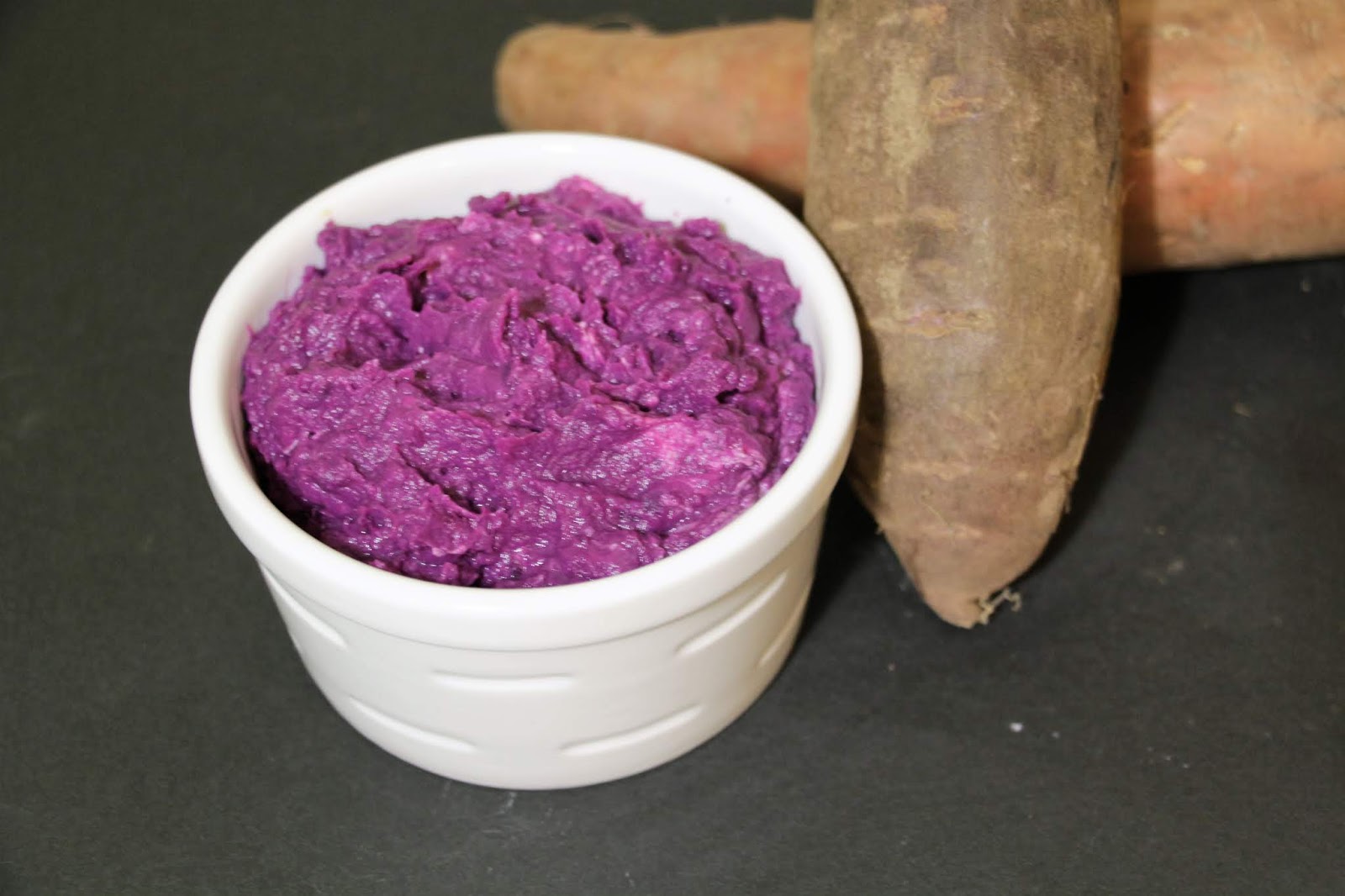 Puré de batata-doce roxa - Tertúlia da Susy